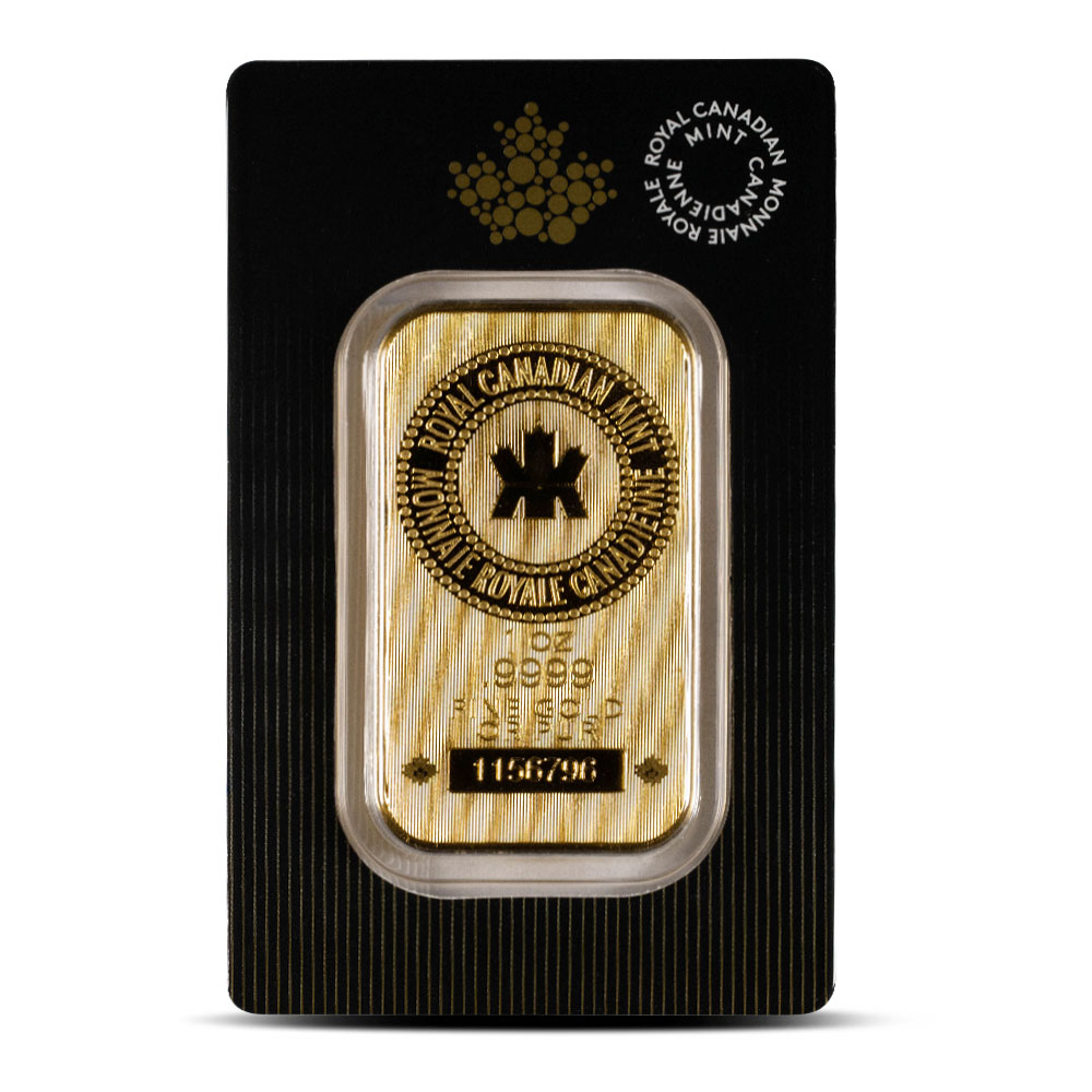 1 oz (RCM) Royal Canadian Mint Gold Bar (New w/ Assay) l JM Bullion™