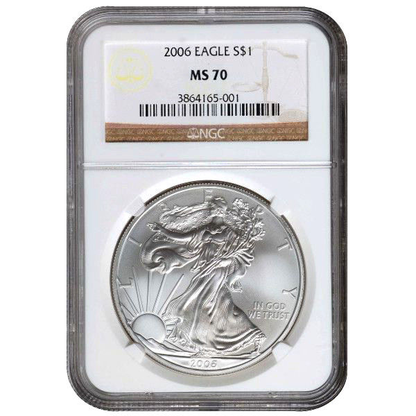 Buy 2006 American Silver Eagles (NGC MS70) l JM Bullion™