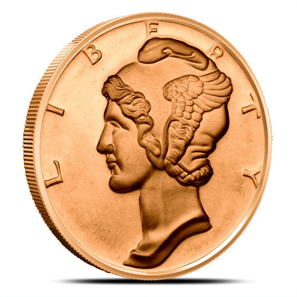 1 oz Mercury Dime Copper Round (New) l JM Bullion™