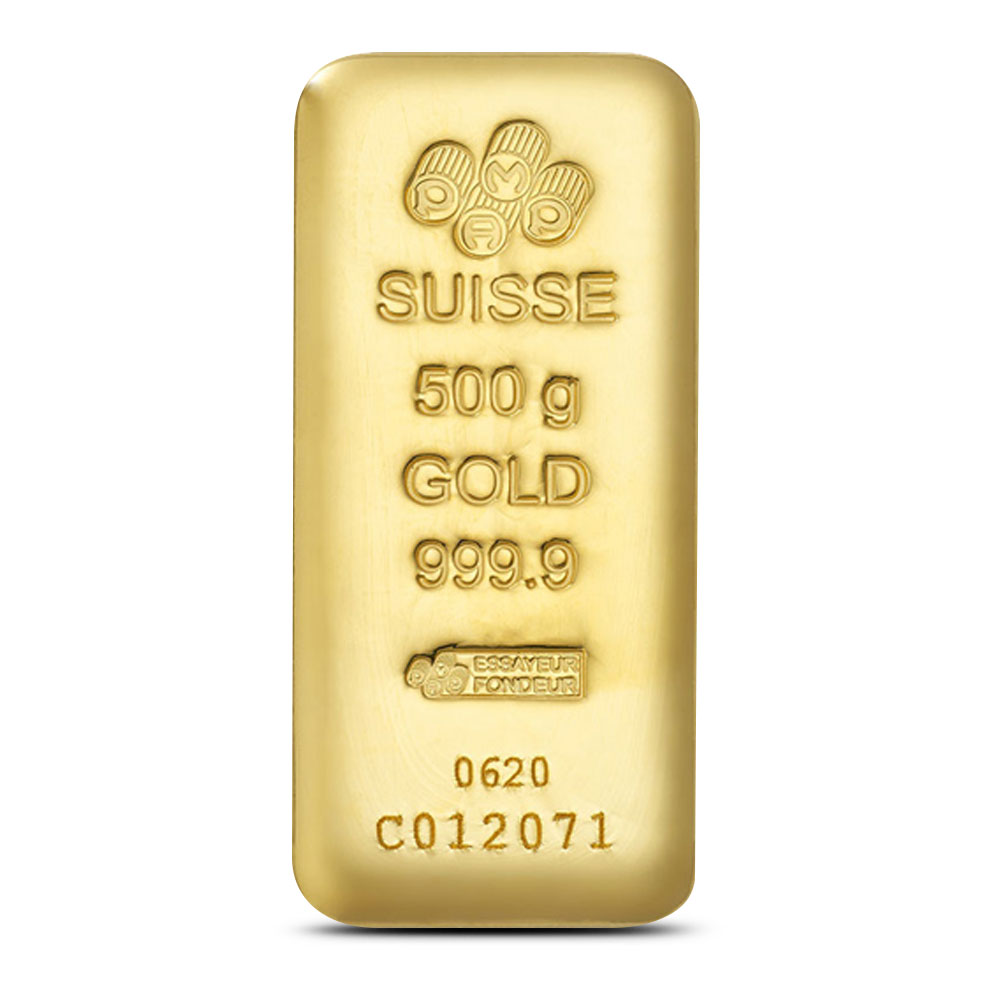 Buy 500 Gram PAMP Suisse .9999 Gold Cast Bars | JM Bullion™