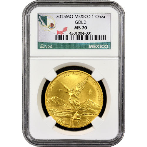2015 1 oz Mexican Gold Libertad NGC MS70 l JM Bullion™