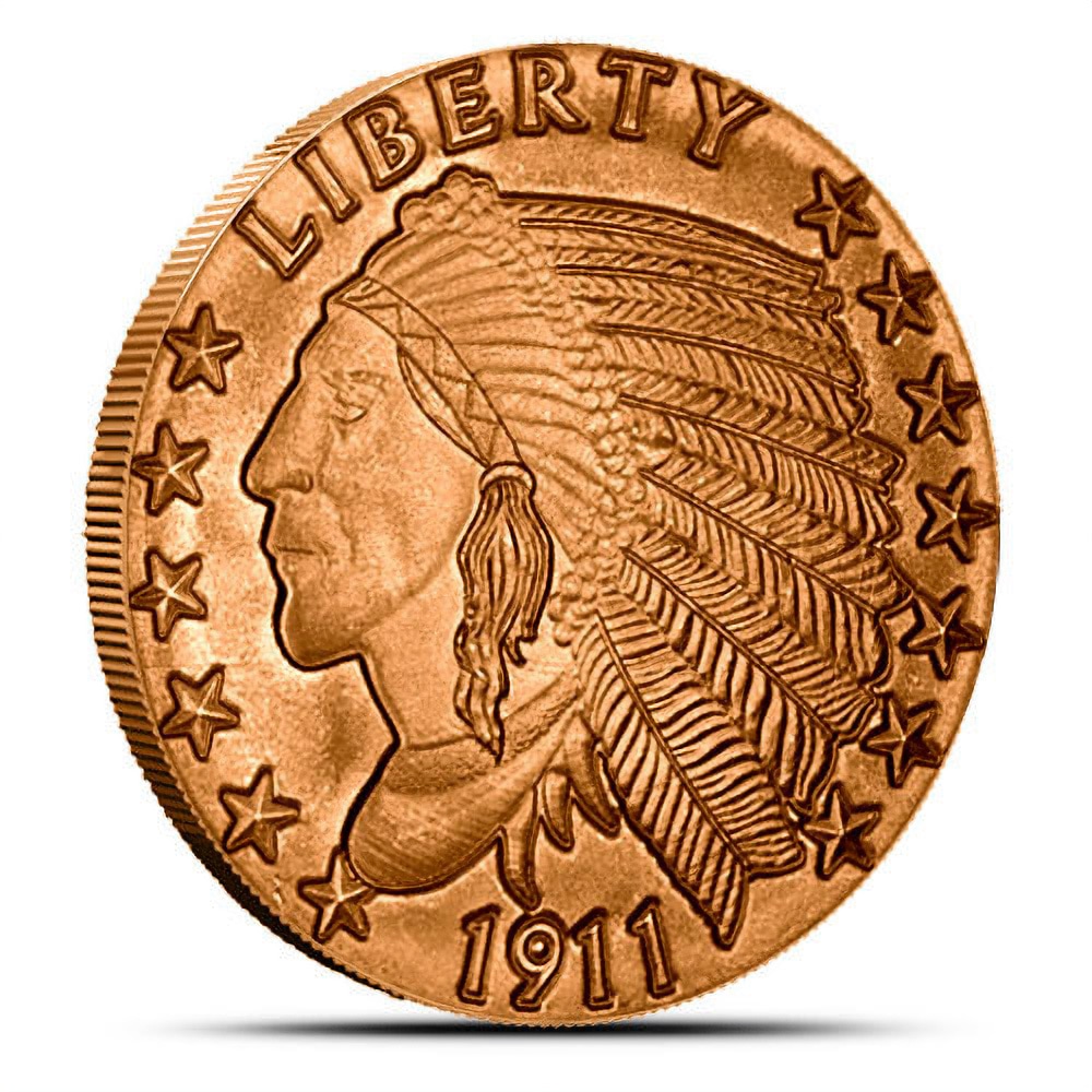 Buy 1 oz Incuse Indian Copper Rounds Online l JM Bullion™