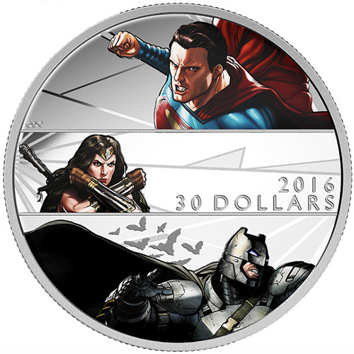 2016 2 oz Canadian Silver Batman v Superman Coin - JMBullion™
