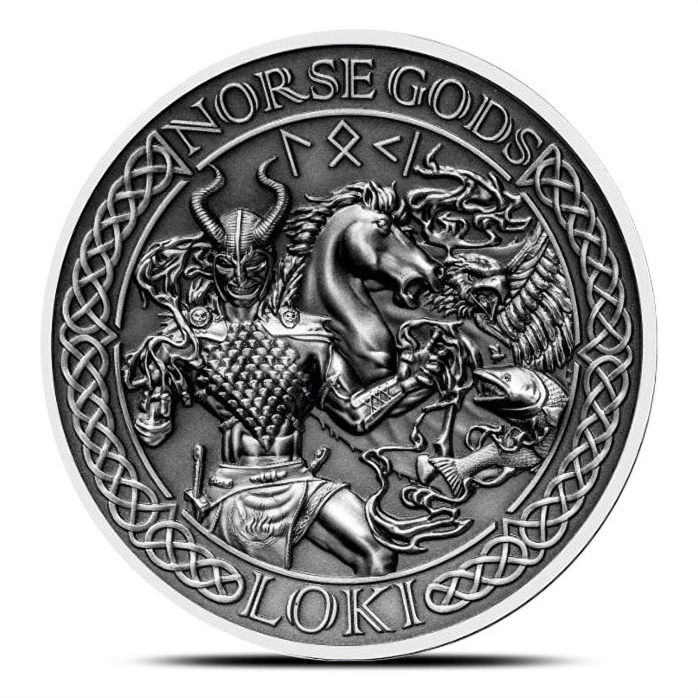 Buy 2016 2 oz Cook Islands Silver Norse Gods Loki Coins l JM Bullion™