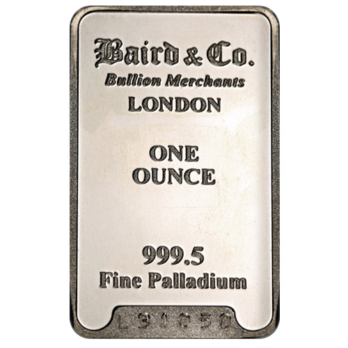Buy 1 oz Baird Mint Palladium Bars Online l JM Bullion™