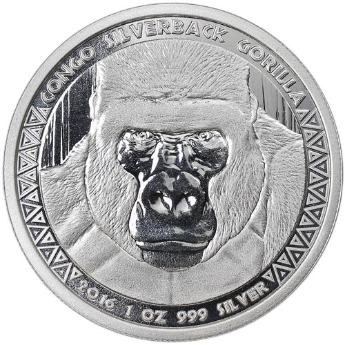 Buy 2016 1 oz Congo Silver Gorilla Coins Online ¦ JM Bullion™
