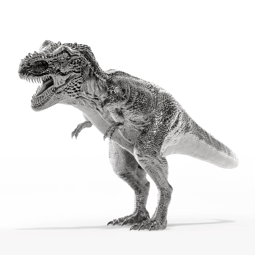 8 oz Antique Finish T-Rex Silver Statues (New, Box + CoA) | JM Bullion™