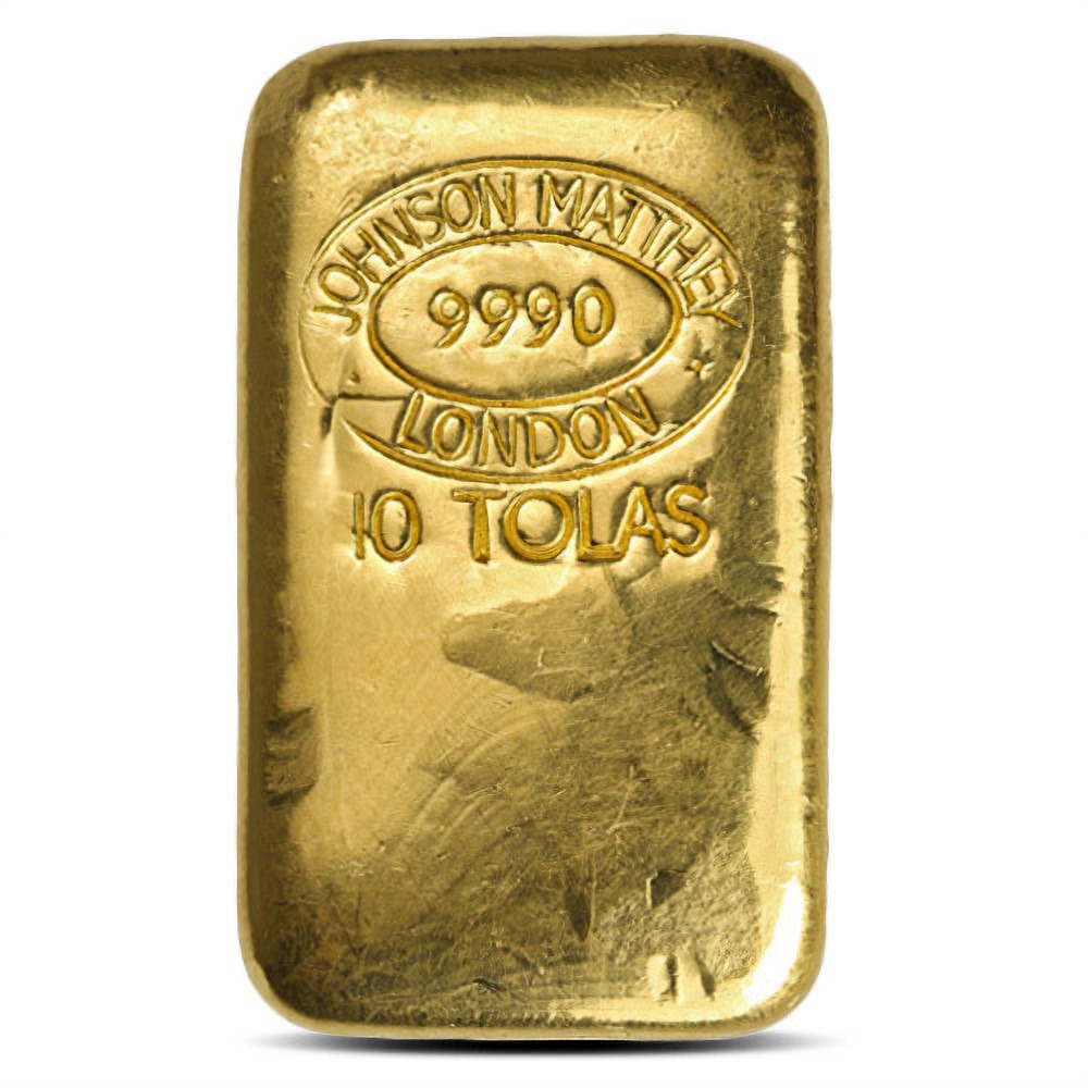 Buy 3.75 oz 10 Tolas Gold Bars Online l JM Bullion™