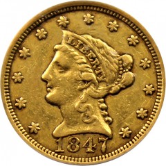 1847 Liberty Head $2.5 Gold Coin Value | JM Bullion™