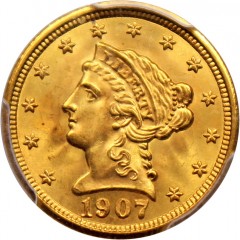 1907 Liberty Head $2.5 Gold Coin Value | JM Bullion™