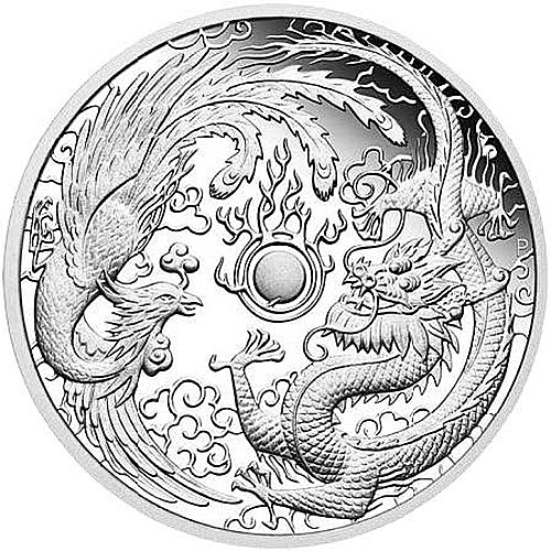 2018 1 oz Proof Australian Dragon and Phoenix Silver Coin l JM Bullion™