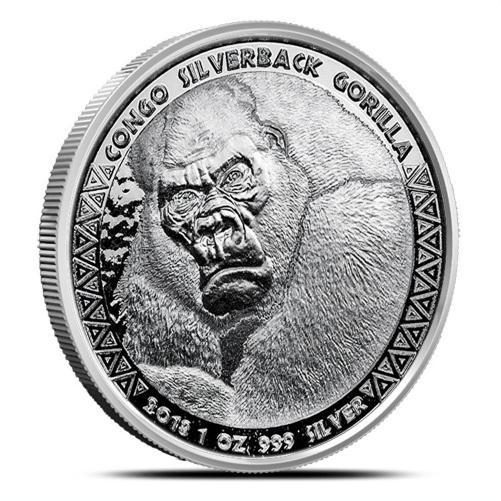 Buy 2018 1 oz Congo Silver Gorilla Coins Online ¦ JM Bullion™