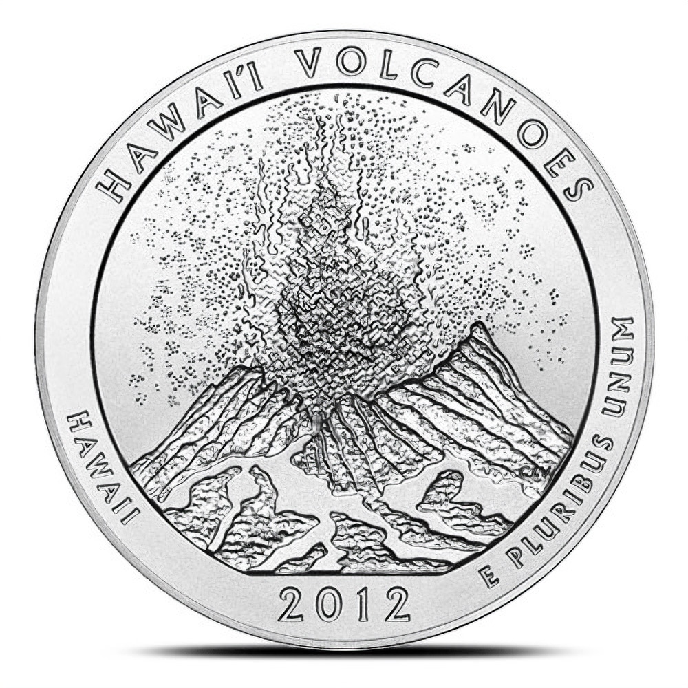2012-P 5 oz Burnished ATB Hawaii Volcanoes Silver Coins | JM Bullion™