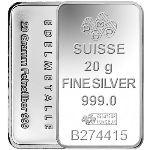 Buy 20 Gram Silver Bars (Varied Condition, Mint) l JM Bullion™