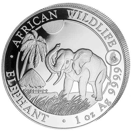 2017 1 oz Somalia Silver Elephant Rooster Privy Coins l JM Bullion™