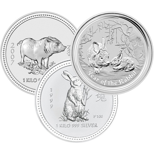 1 Kilo Australian Silver Lunar Coins l JM Bullion™