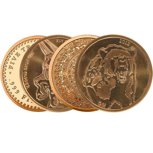5 oz Copper Rounds l JM Bullion™