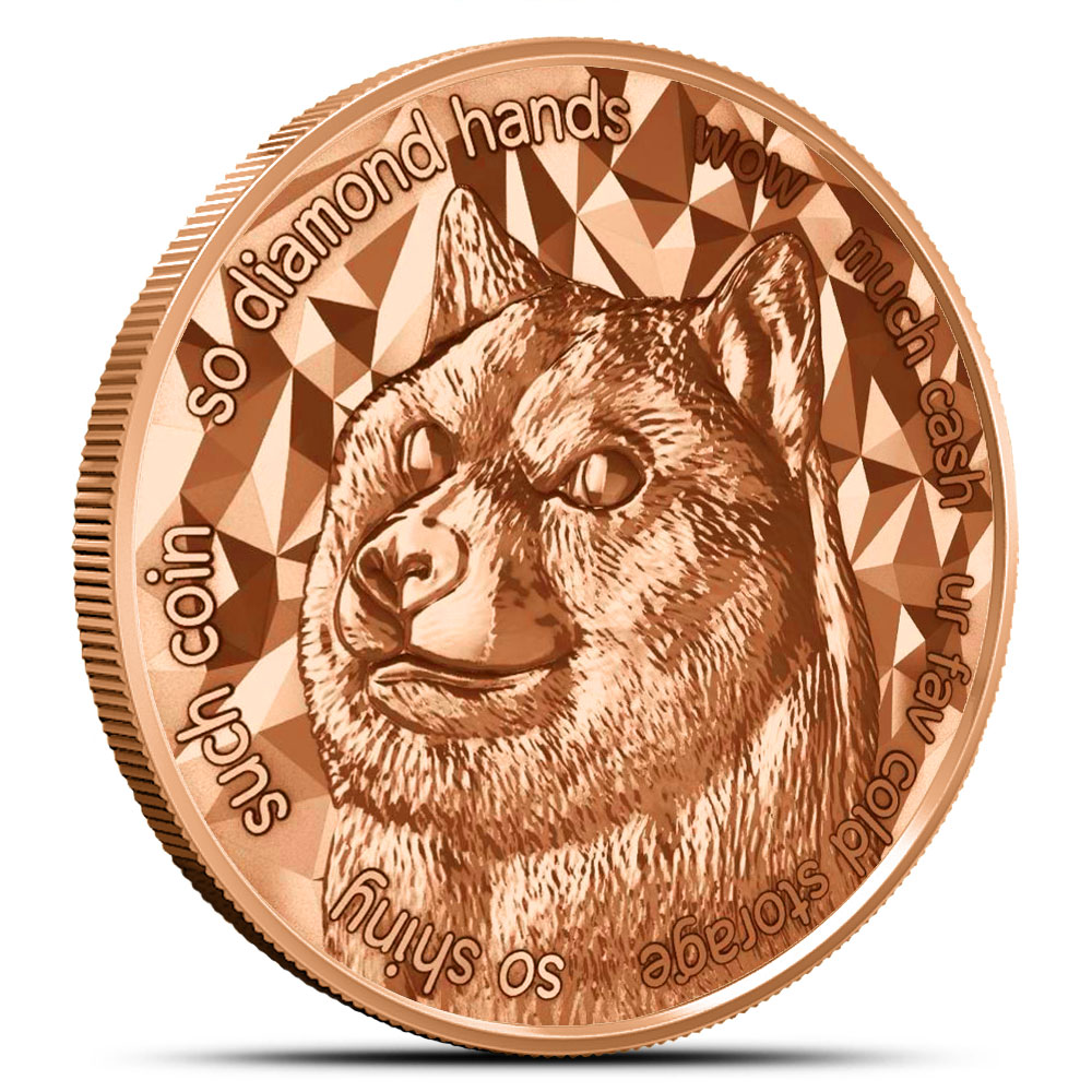 1 oz Dogecoin Copper Round l JM Bullion™