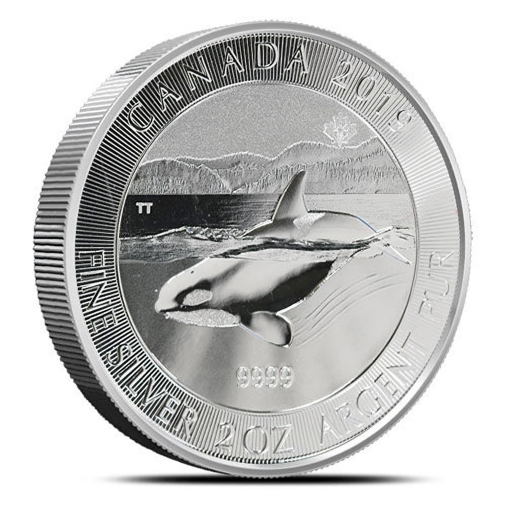 2019 2 oz Canadian Silver Orca Whale Coin l JM Bullion™