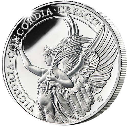 2021 1 oz Proof St. Helena Silver Queen's Virtues Victory Coin l JM ...
