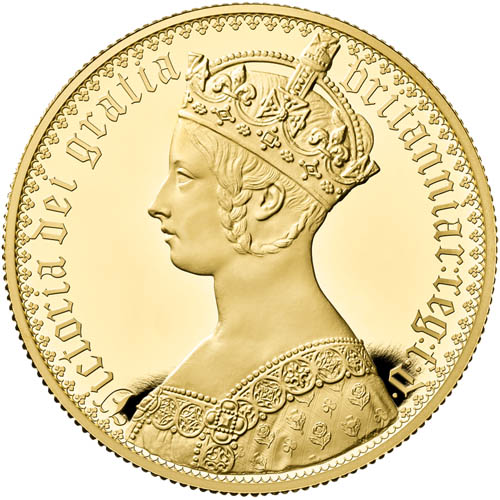 2021 2 oz Proof British Gold Gothic Crown Portrait Coin l JM Bullion™