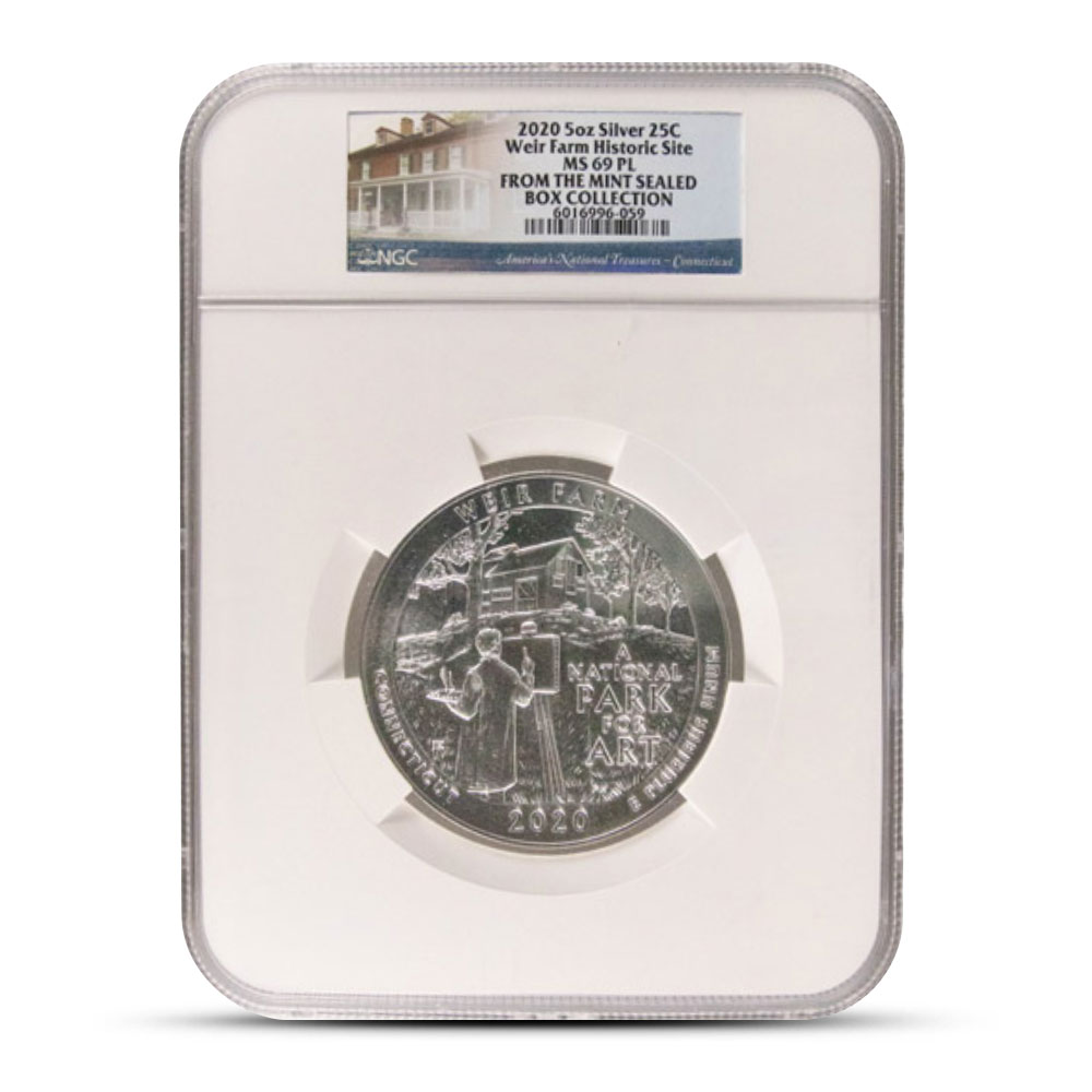 2020 ATB Weir Farm Silver Coin NGC MS69 PL l JM Bullion™