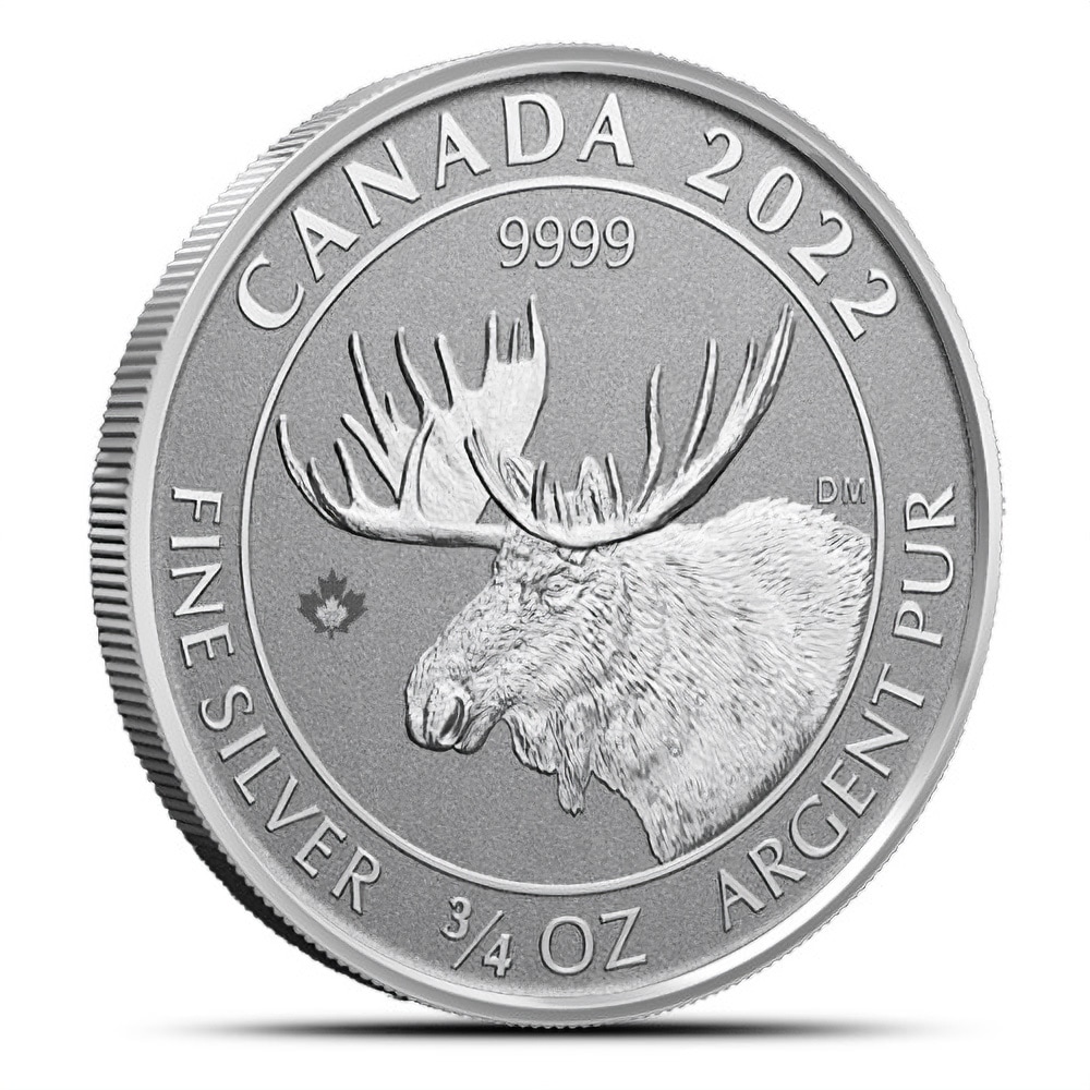 2022 3/4 oz Canadian Silver Moose Reverse Proof Coin l JM Bullion™