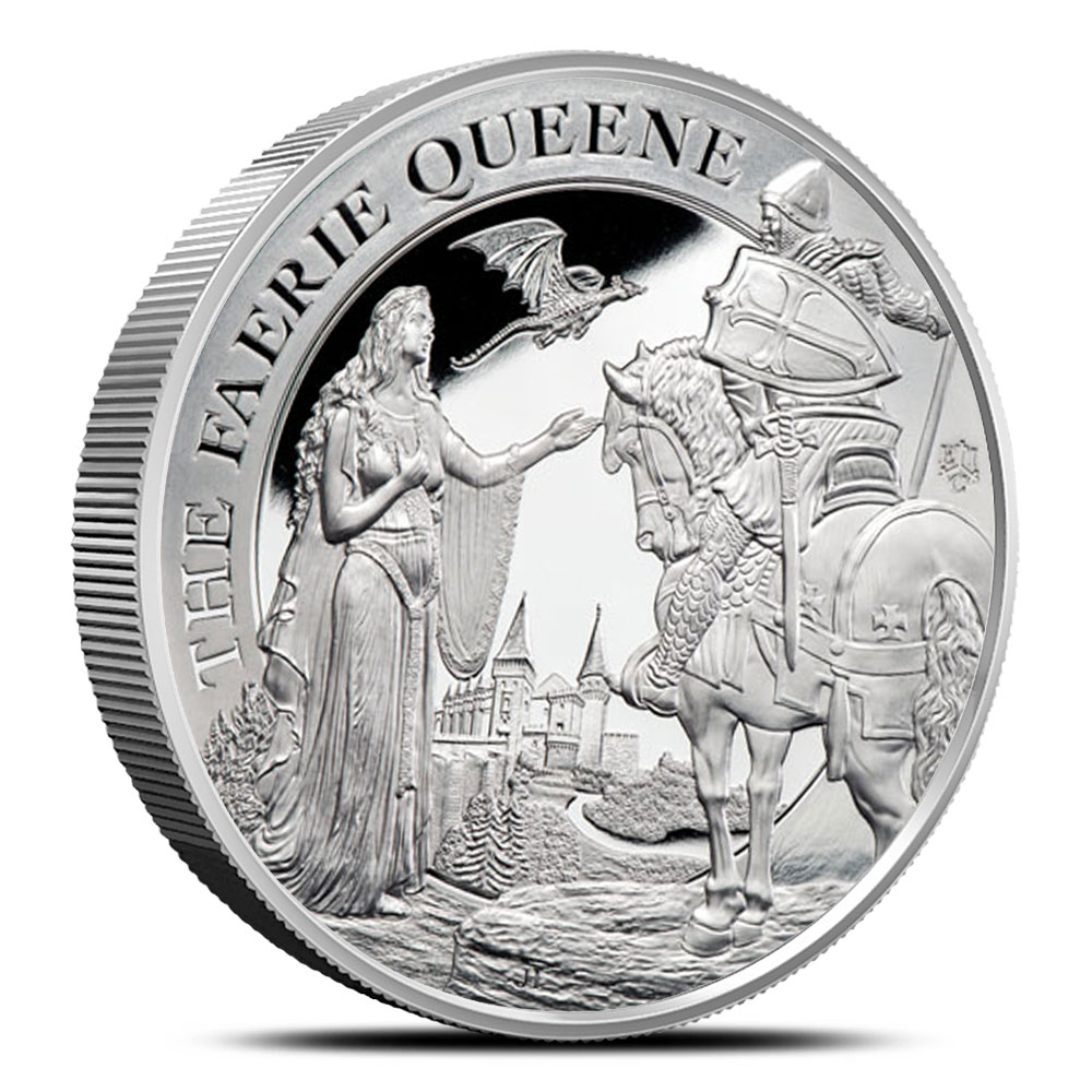 2022 5 oz Proof St. Helena Silver Faerie Queene Coin l JM Bullion™