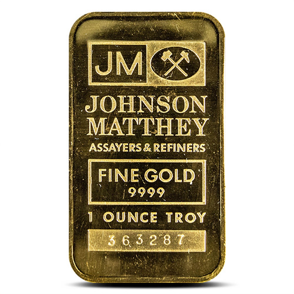 1 oz Johnson Matthey Gold Bar (Secondary Market) l JM Bullion™
