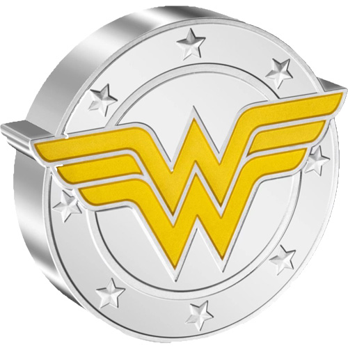 2022 Proof Colorized Niue Silver Wonder Woman Logo Coin l JM Bullion™
