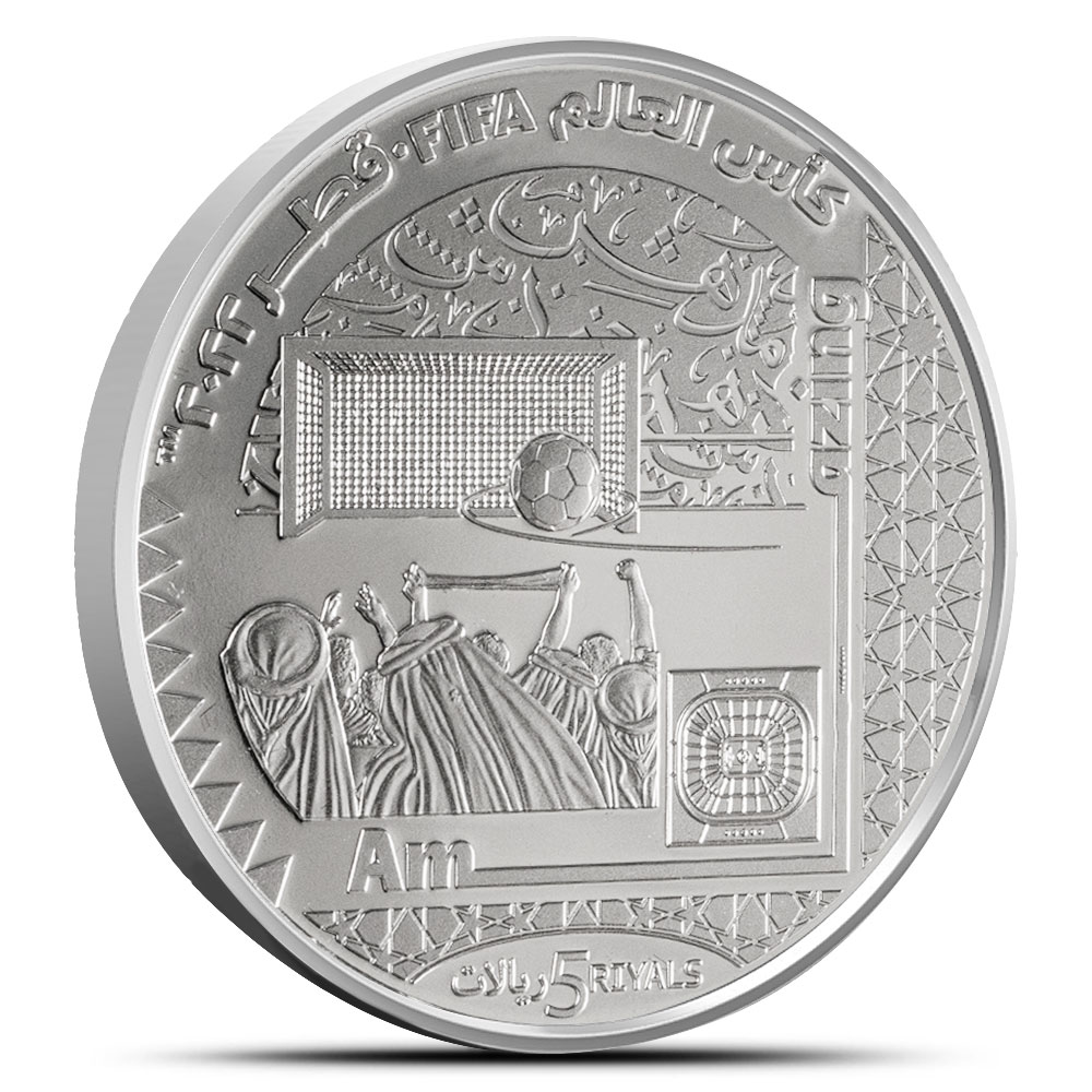2022 1 oz Proof Qatar Silver FIFA World Cup Celebrate Coin l JM Bullion™