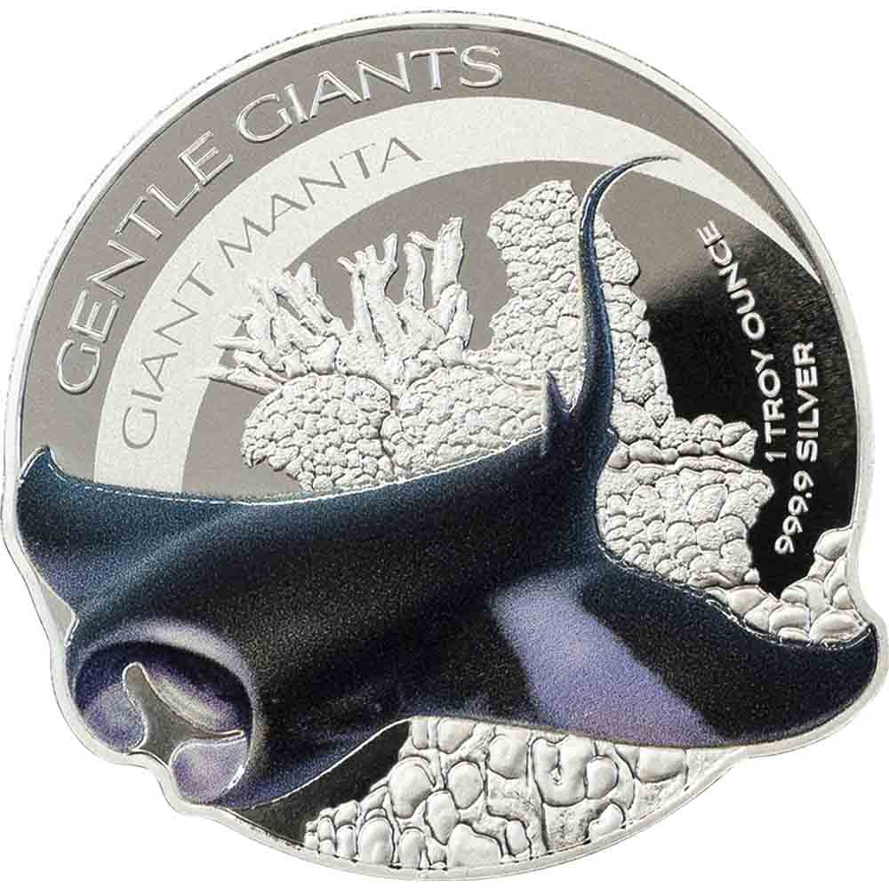 2023 1 oz Solomon Island Silver Gentle Giant Manta Coin l JM Bullion™