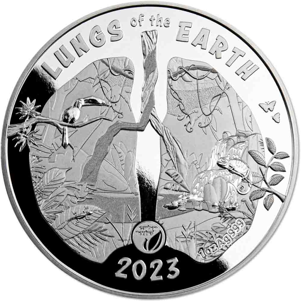 2023 1 oz Proof Vanuatu Silver Lungs of the Earth Coin l JM Bullion™