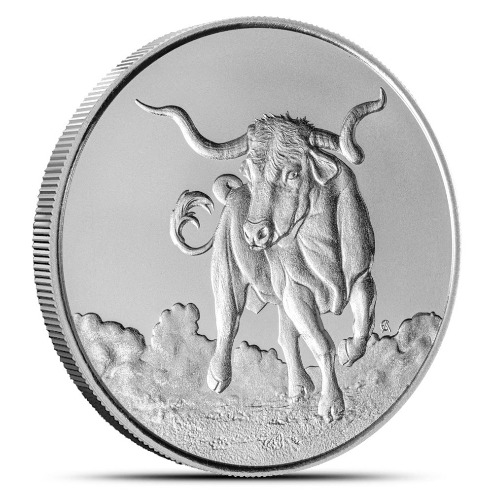 2023 1 oz Dont Mess With Texas Longhorn Silver Round (New) l JM Bullion™