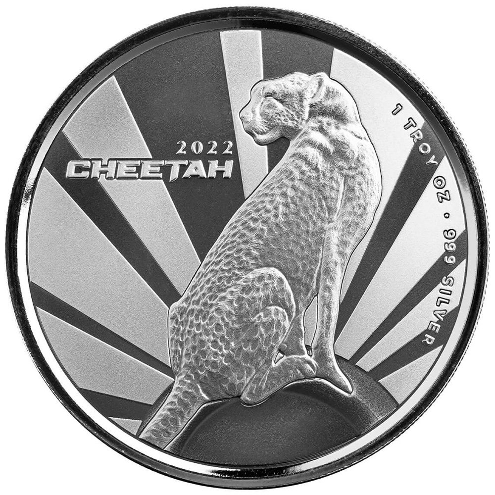 2022 1 oz Cameroon Silver Cheetah Coin (Proof-Like) l JM Bullion™