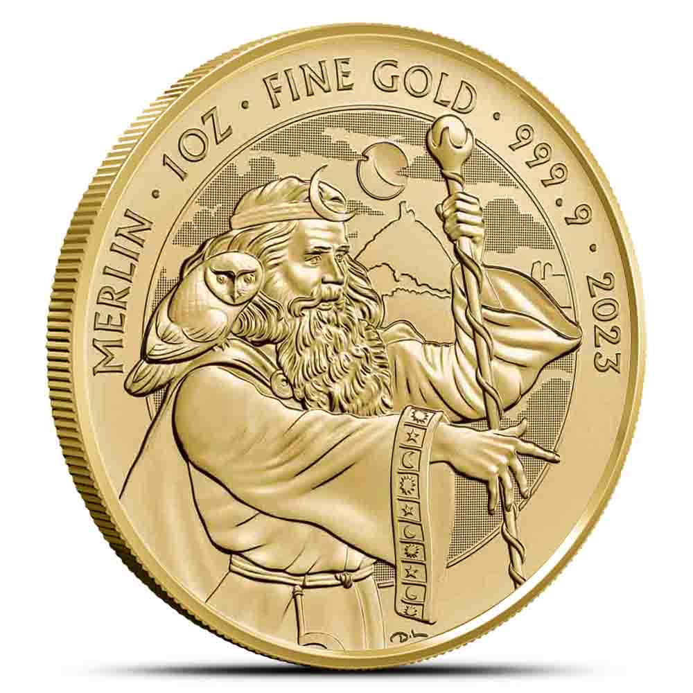 2023 1 oz British Gold Merlin Coin (BU) l JM Bullion™