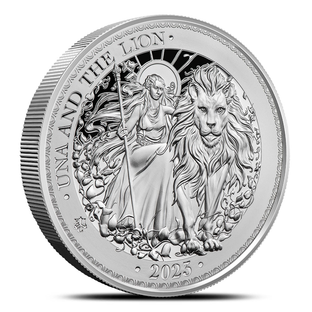 2023 5 oz Proof St. Helena Silver Una and The Lion Coin l JM Bullion™