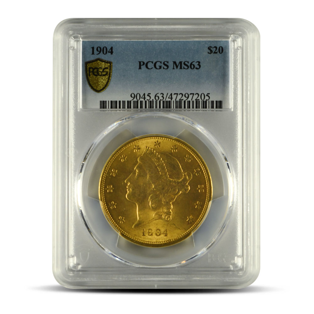 1904 Pre-33 $20 Liberty Gold Double Eagle Coin PCGS MS63 l JM Bullion™