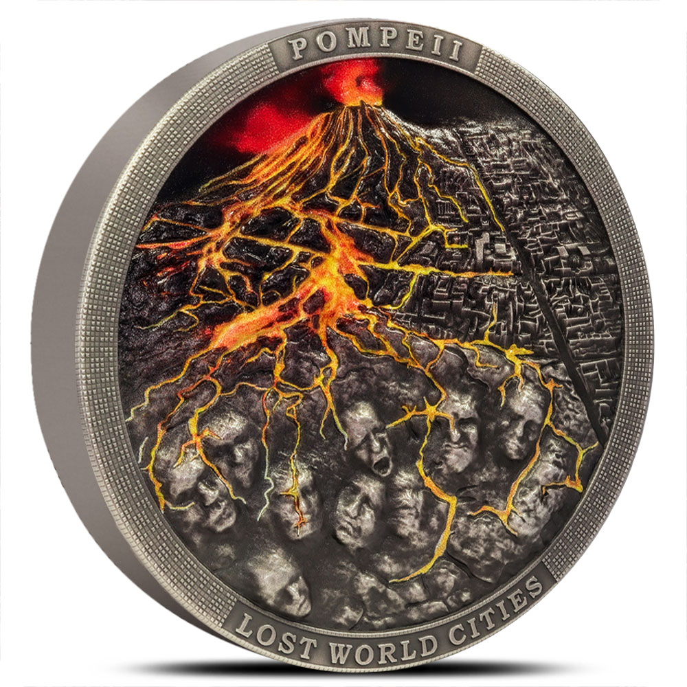 2023 2 oz Niue Silver Lost World Pompeii Coin (Box + CoA) l JM Bullion™