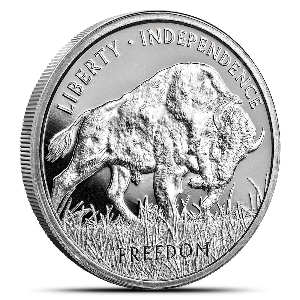 1 oz PAMP Suisse Silver Buffalo Round (Proof-Like, New) l JM Bullion™