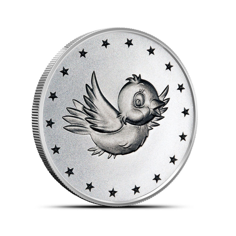 1/2 oz Engravable Birdie Golf Ball Marker Silver Round l JM Bullion™