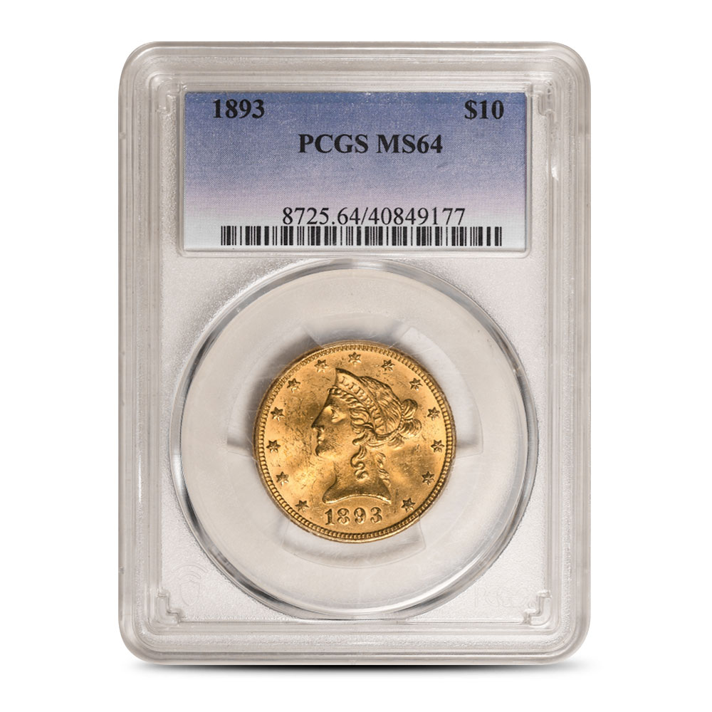 1893 Pre-33 $10 Liberty Gold Eagle Coin MS64 l JM Bullion™