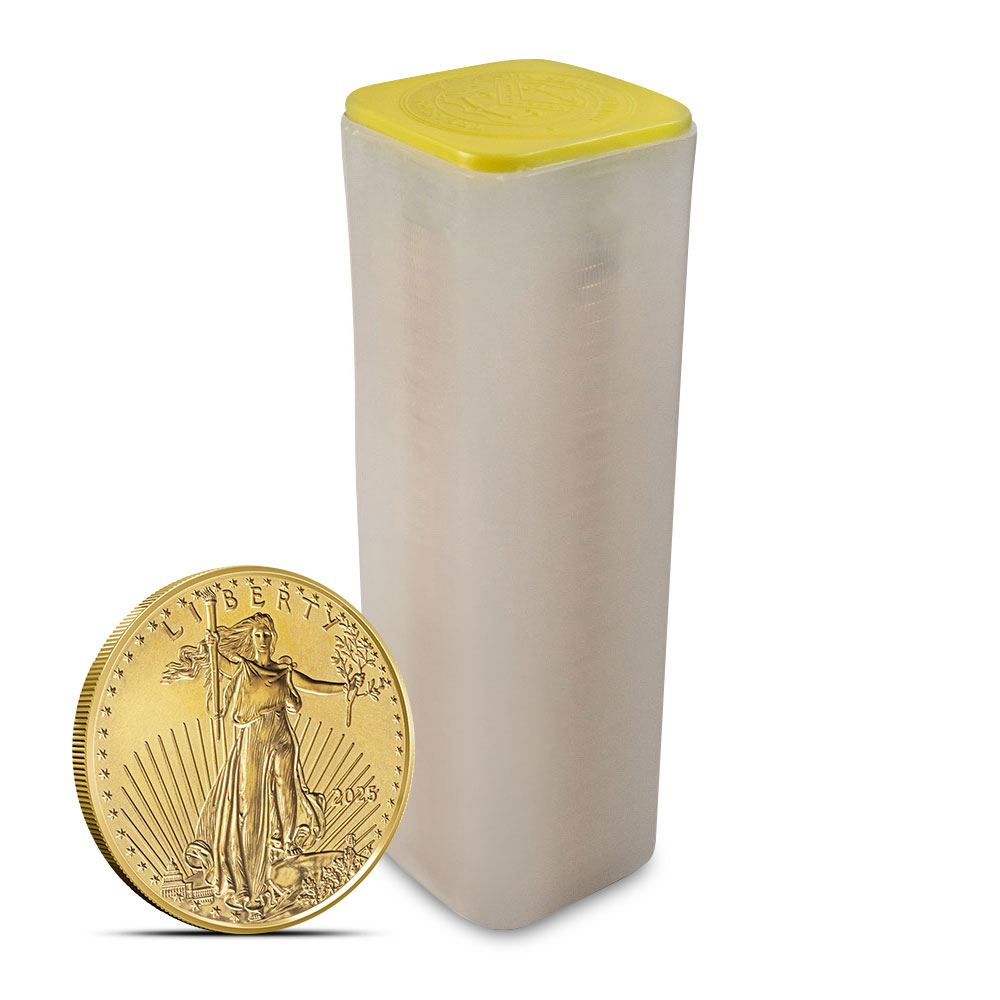 2025 1/2 oz American Gold Eagle Tube (40 Coins, BU) l JM Bullion™