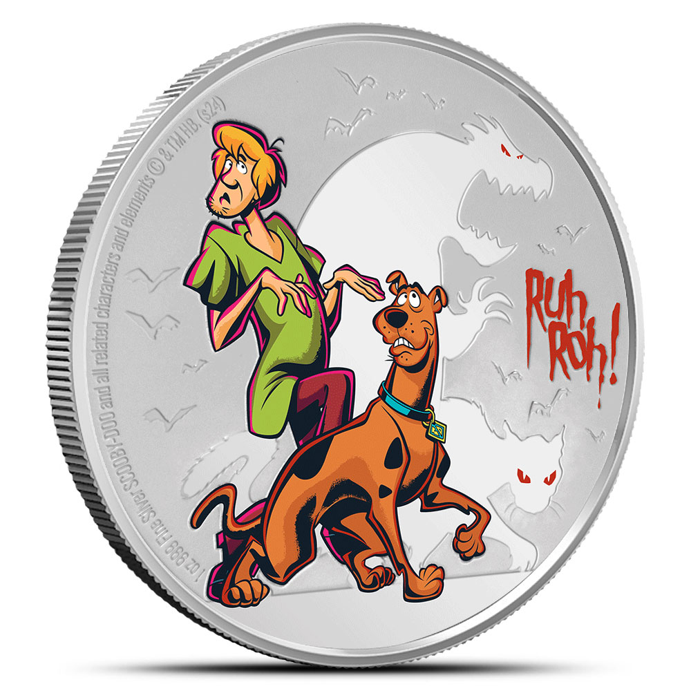 2024 1 oz Proof Colorized Niue Silver Scooby-Doo Ruh Roo Coin l JM Bullion™