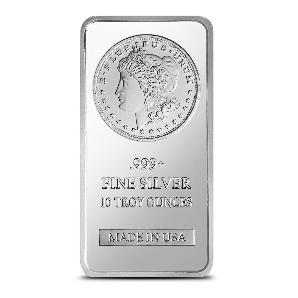 10 oz SilverTowne Morgan Silver Bar (New) l JM Bullion™