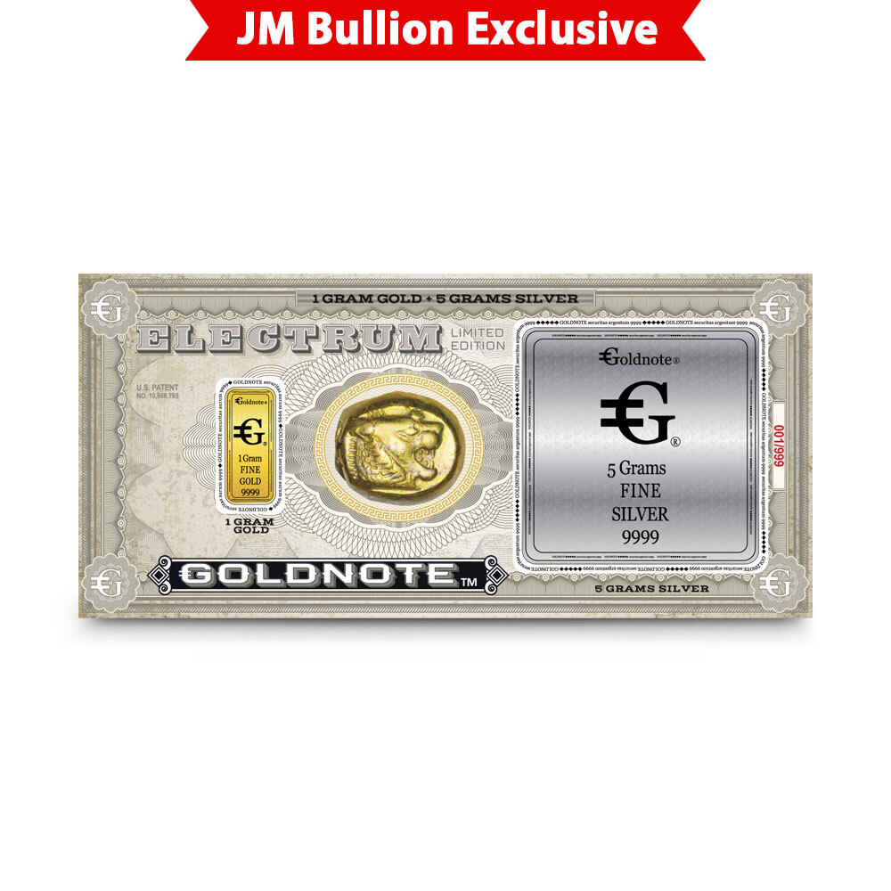 Electrum Limited Edition 2-Fiche Goldnote (Sealed Bars) l JM Bullion™