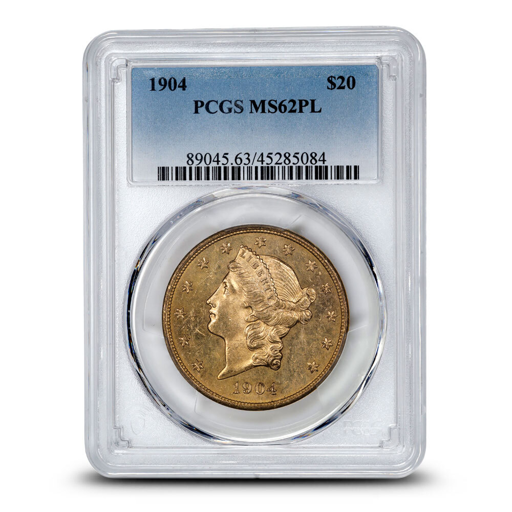 1904 Pre-33 $20 Liberty Gold Double Eagle Coin MS62 l JM Bullion™